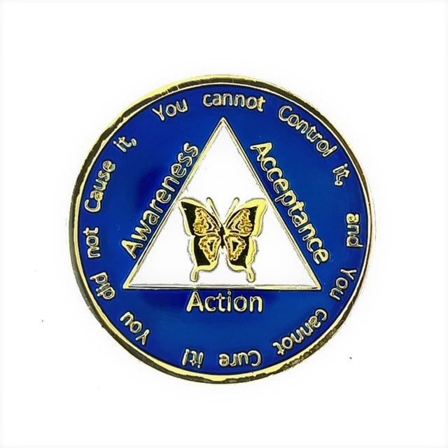Al-Anon Medallion-Butterfly, Multiple Colors – Freedom Line Gifts